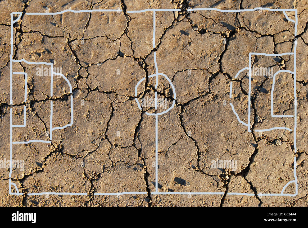 Aerial view dry soccer hi-res stock photography and images - Alamy