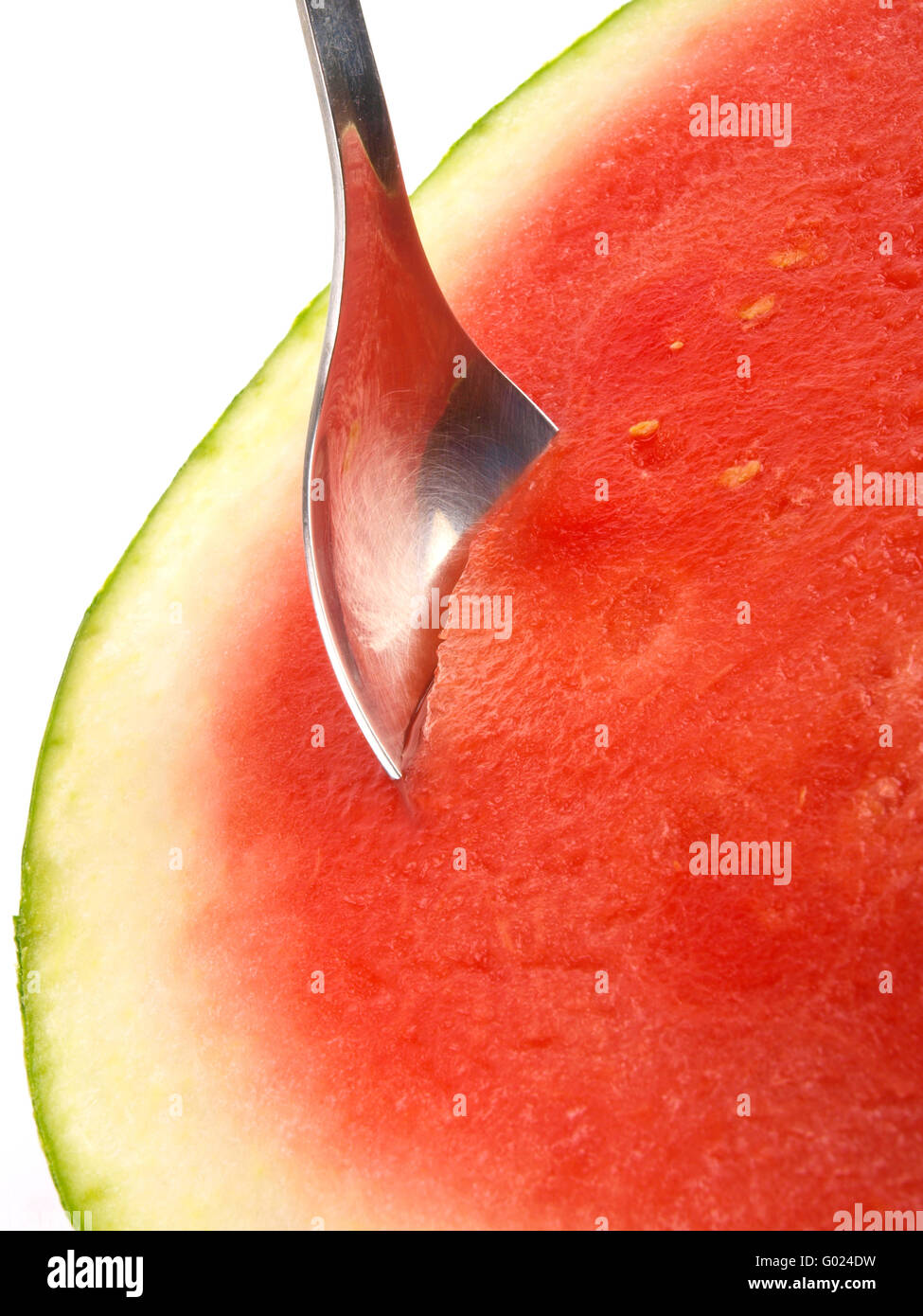 Fresh watermelon. Close up on white background Stock Photo - Alamy
