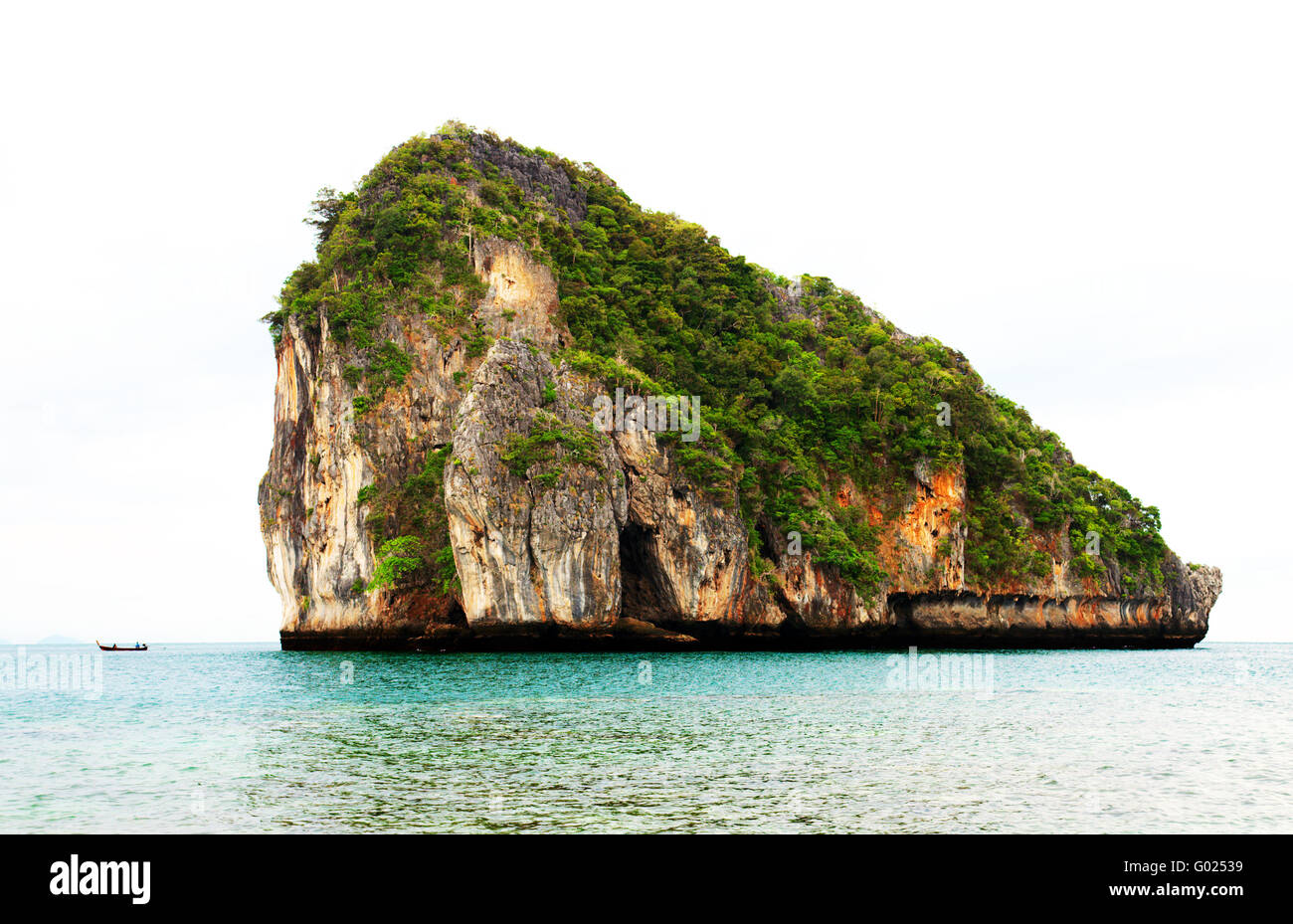 High cliffs on the tropical island Stock Photo - Alamy