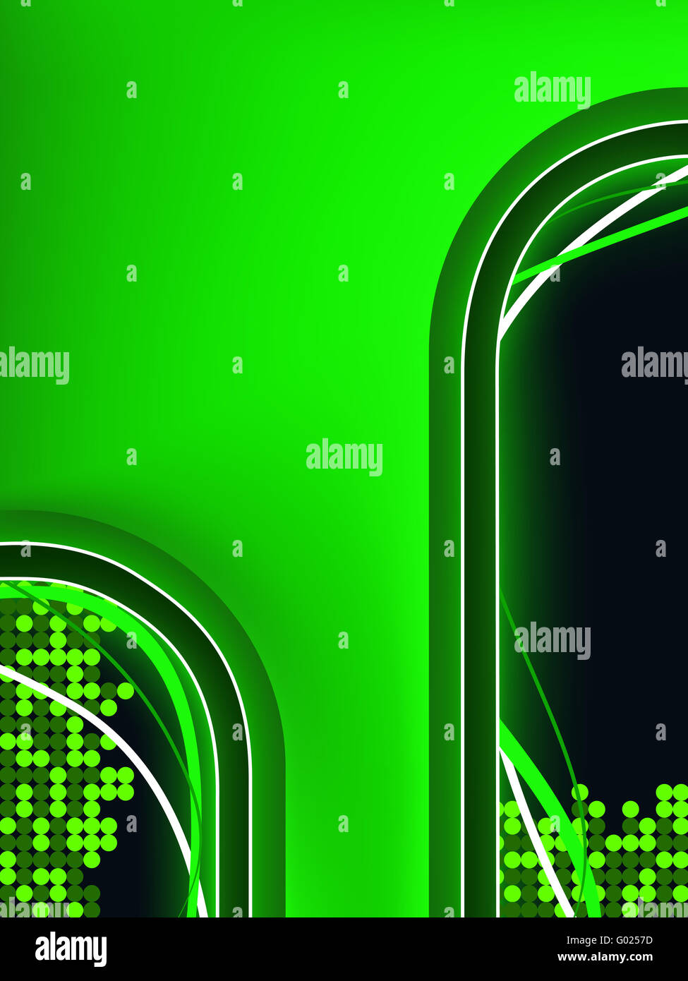 Green Neon Background with Copyspace. Editable Vector Background Stock ...