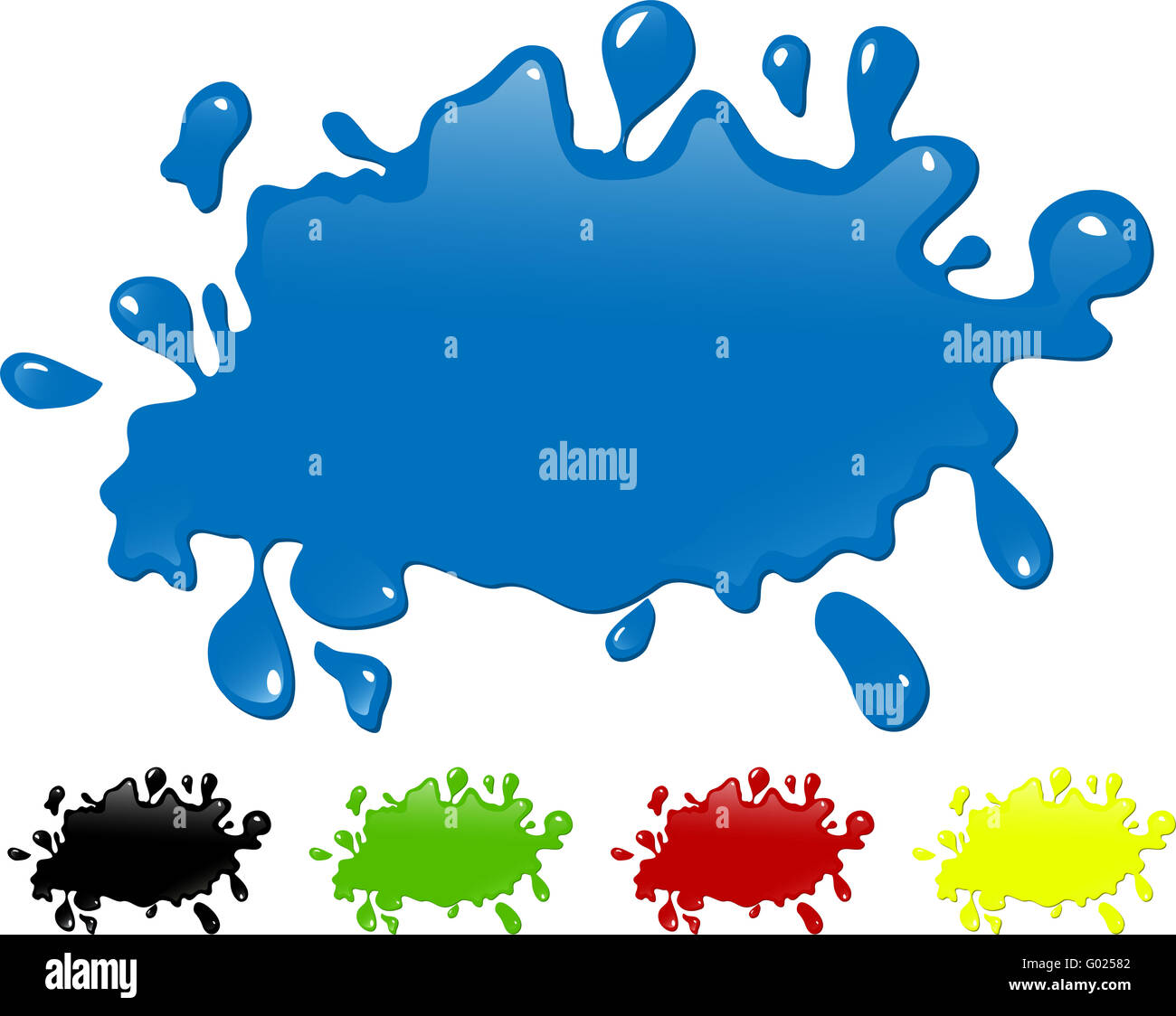 Editable vector design ink drop hi-res stock photography and images - Alamy
