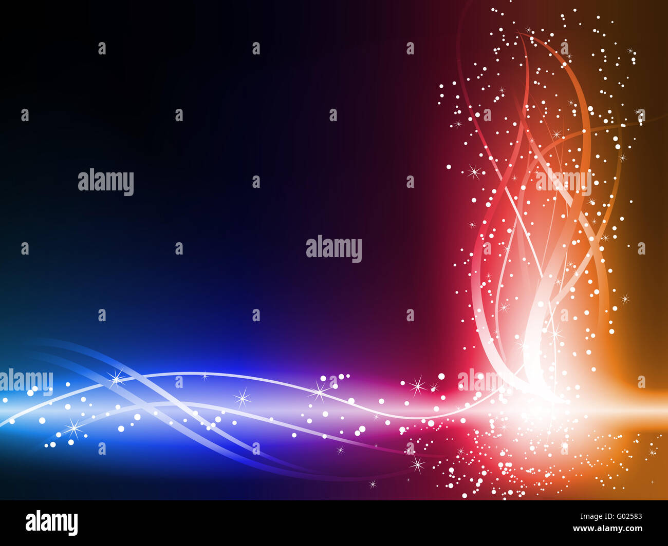 Colorful Glowing Lines Background. Editable Vector Illustration Stock ...