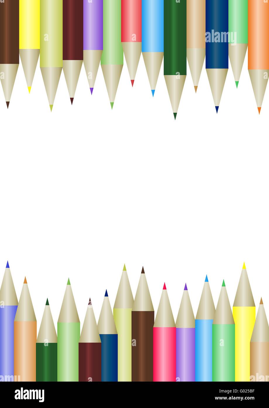 Pencil border hi-res stock photography and images - Alamy