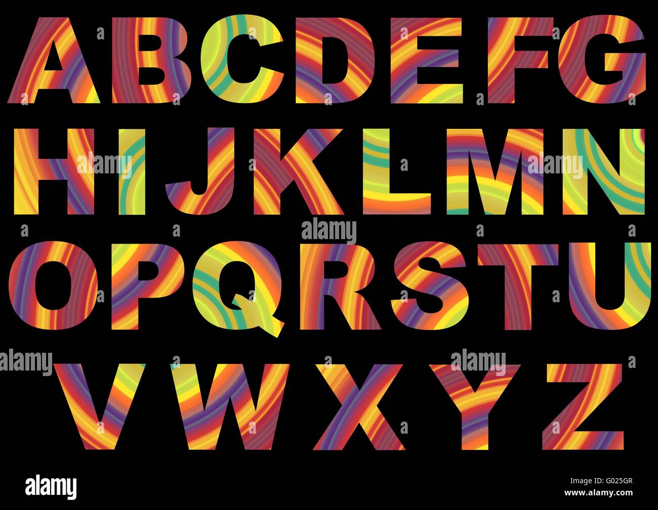 Alphabet letters bold hi-res stock photography and images - Alamy