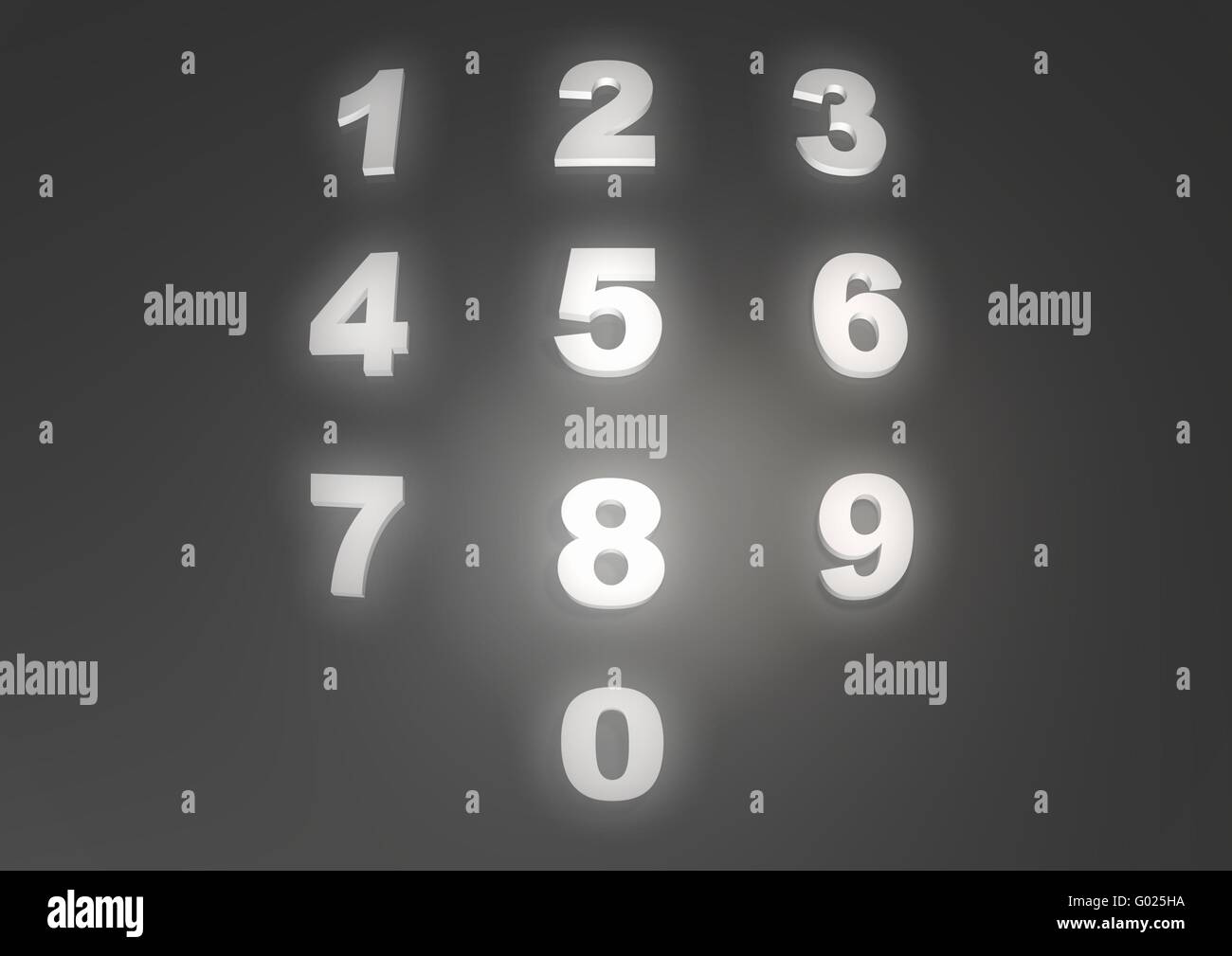 Illustrated numbers hi-res stock photography and images - Alamy