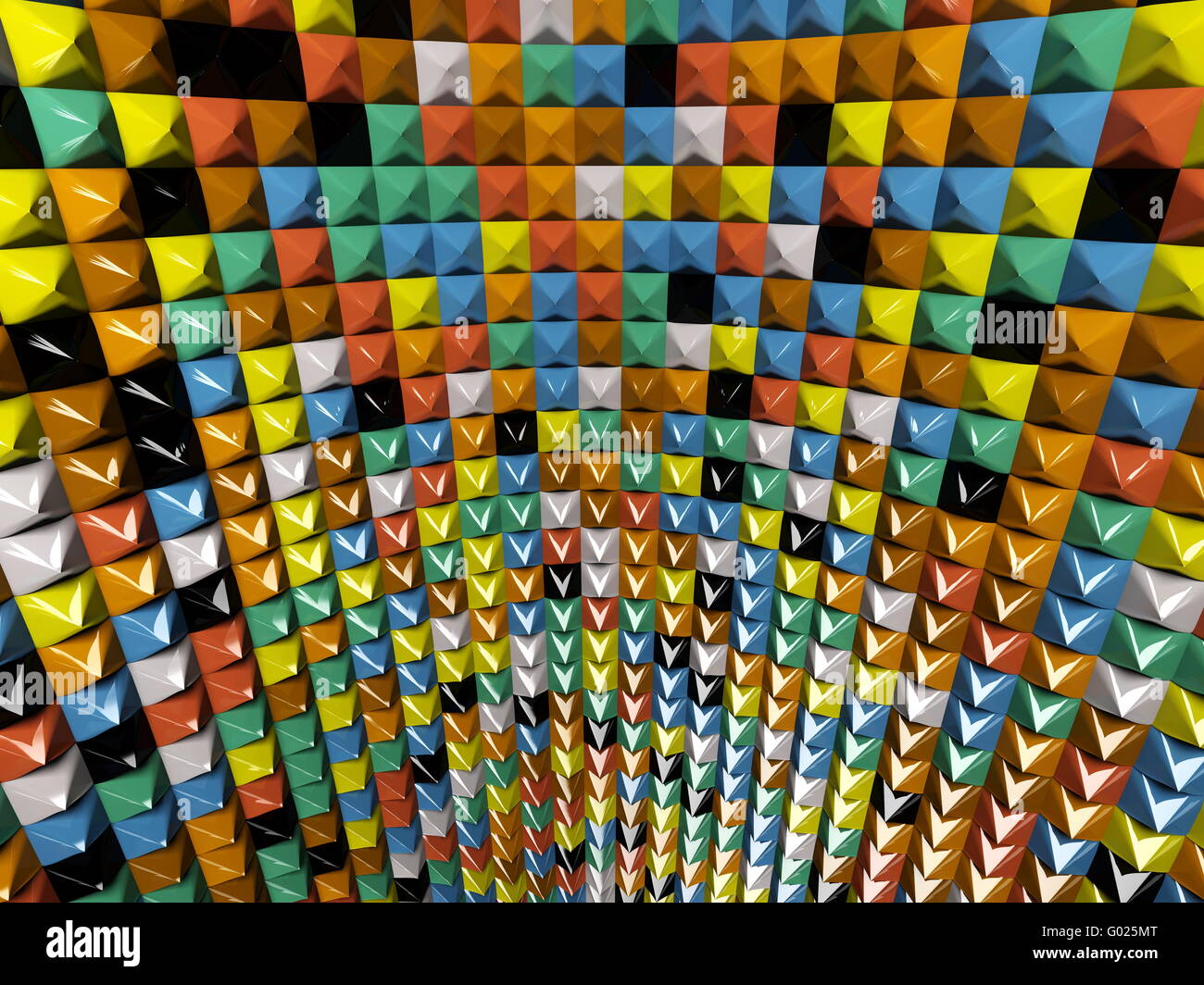 Wall of mosaic Stock Photo - Alamy