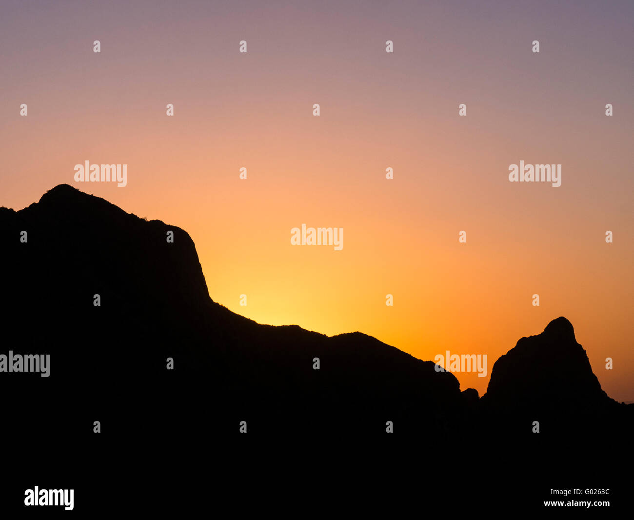 Sunset, Window View Overlook, Chisos Basin, Big Bend National Park ...