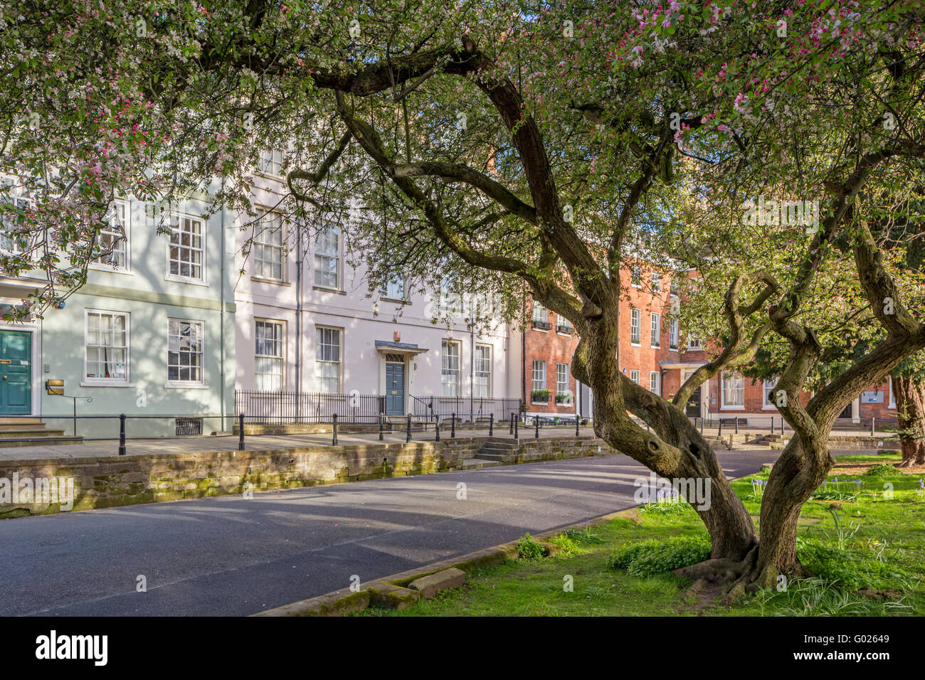 Georgian architecture in College Yard by Worcester Cathedral, Worcester ...