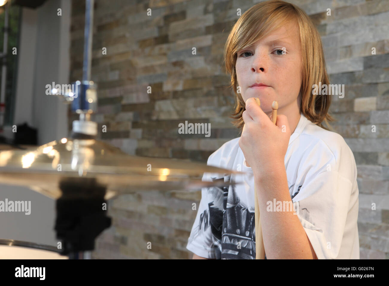 Little Drummer Boy Stock Photo - Alamy