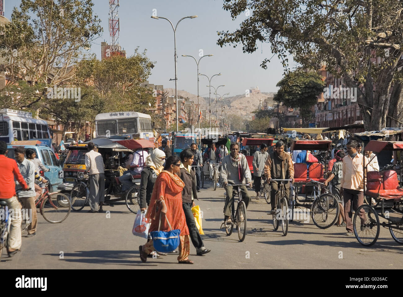 Indian pedestrian hi-res stock photography and images - Alamy