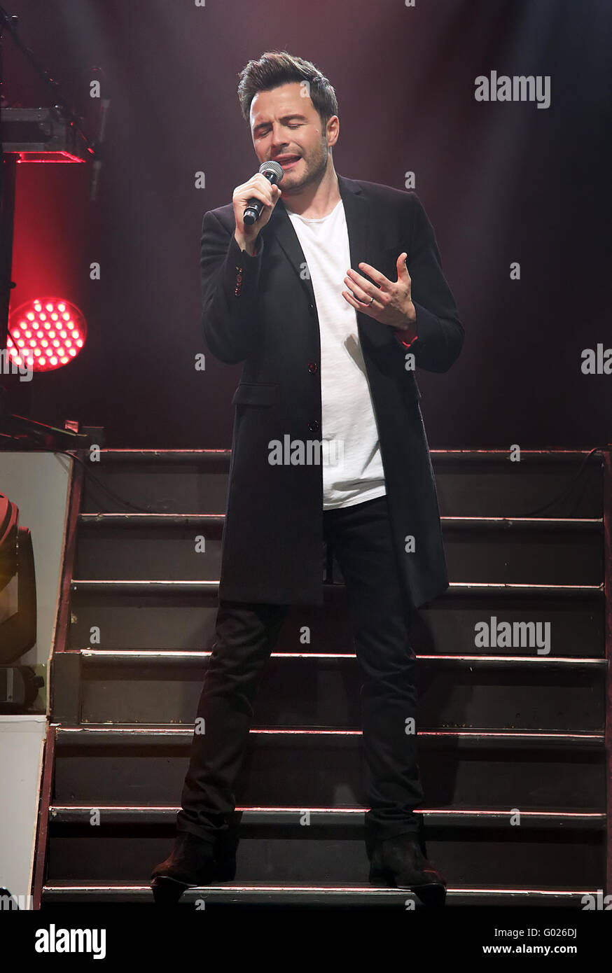 Shane Filan performing at Liverpool Philharmonic Hall Featuring: Shane ...