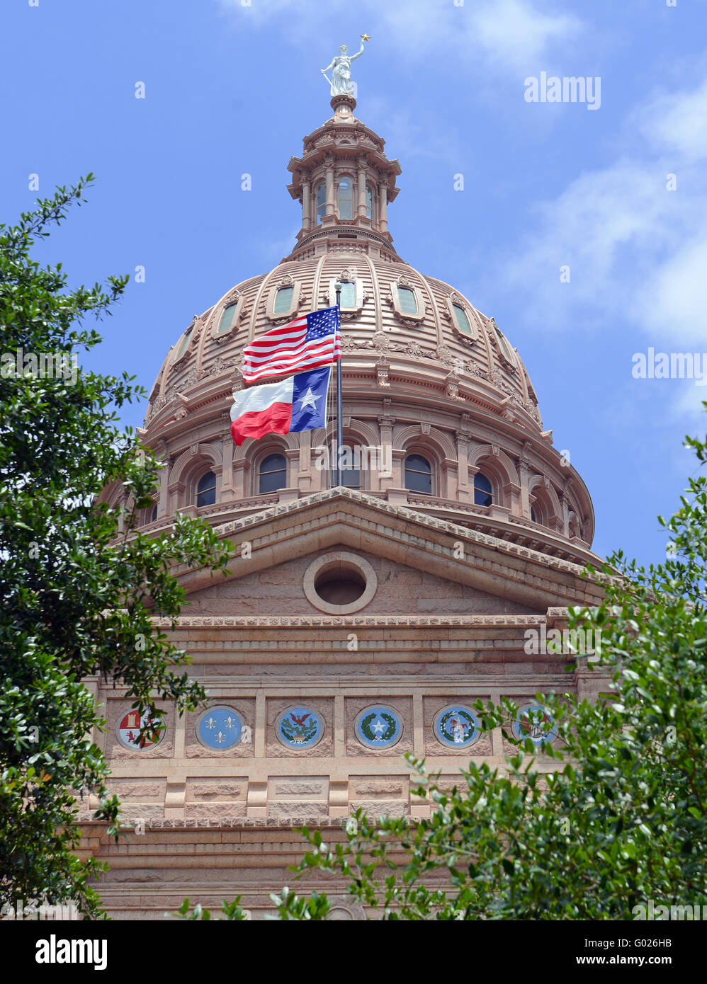 The Italian Renaissance styled, Texas State Capitol building in Austin ...