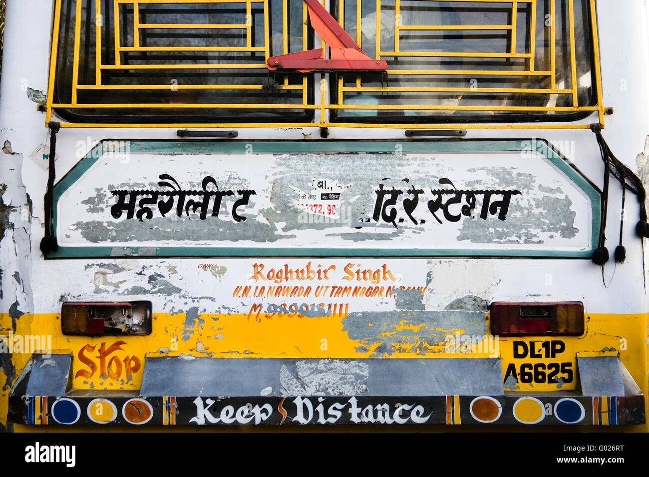 indian autobus, North India, India, Asia Stock Photo - Alamy