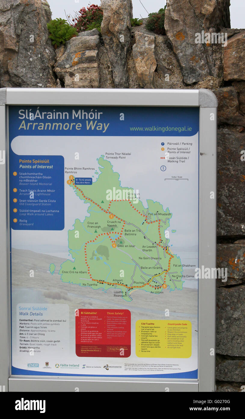 Donegal map hi-res stock photography and images - Alamy