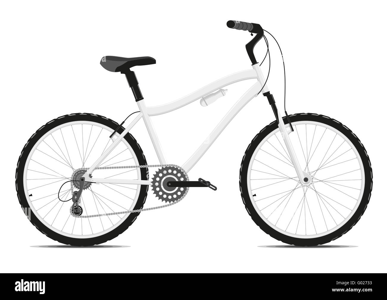 Bicycle on a white background. Vector Stock Photo - Alamy
