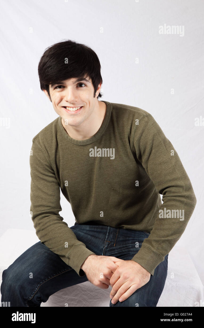 Handsome man with a big smile Stock Photo - Alamy