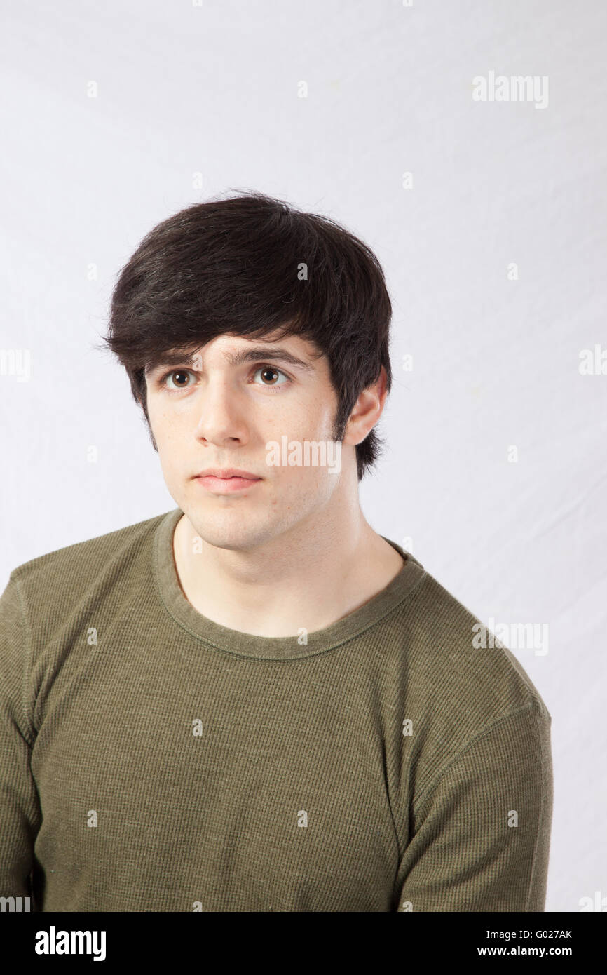 Handsome man with a serious expression Stock Photo - Alamy