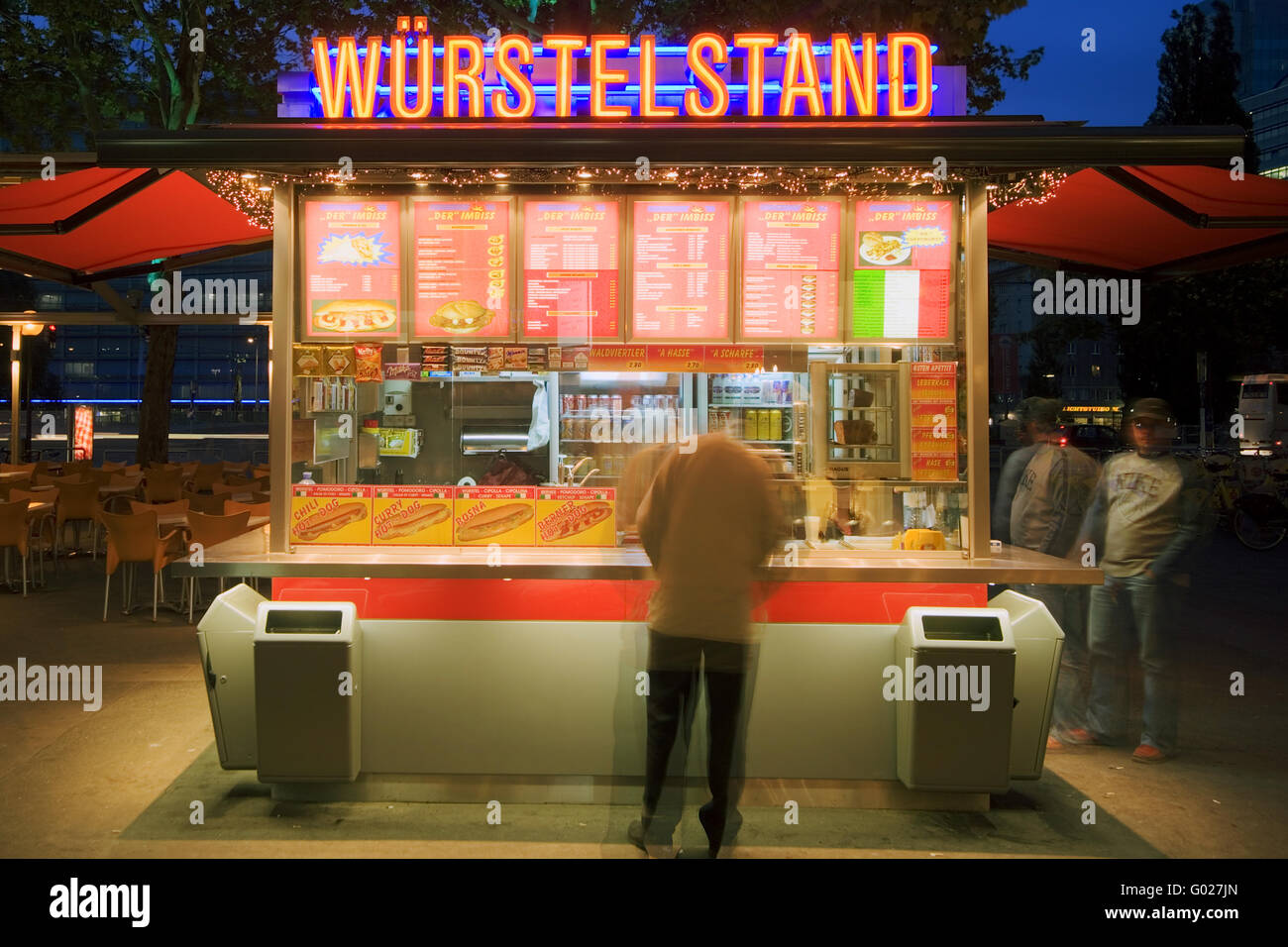 wurst stand in Vienna Stock Photo - Alamy