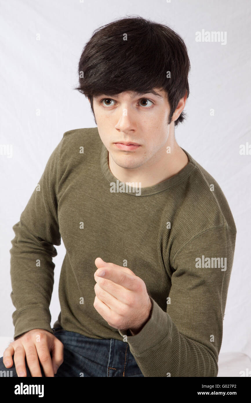 Man looking left hi-res stock photography and images - Alamy