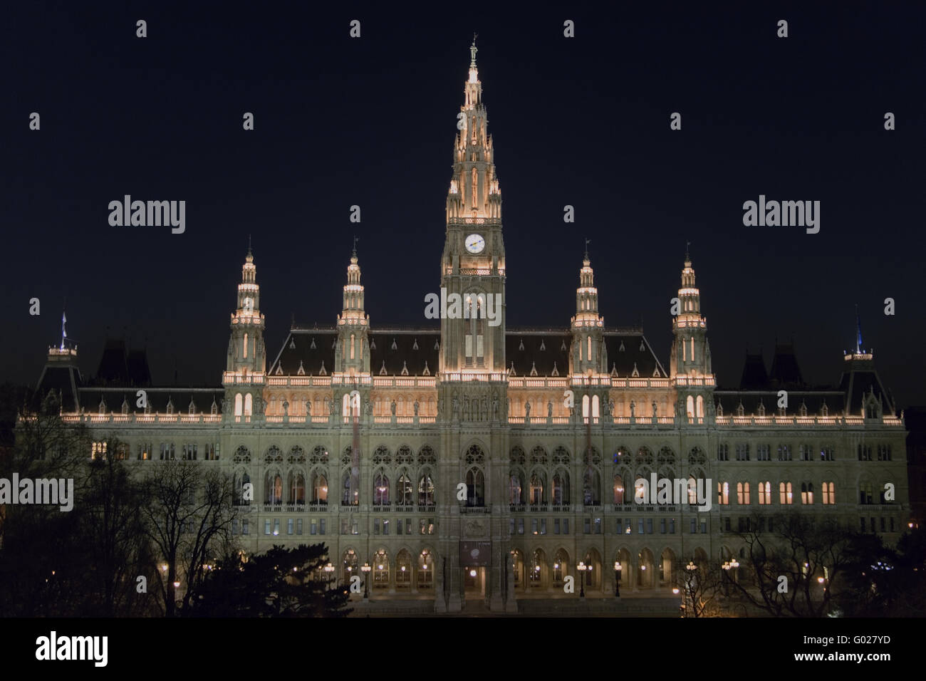 town hall square in Vienna Stock Photo - Alamy