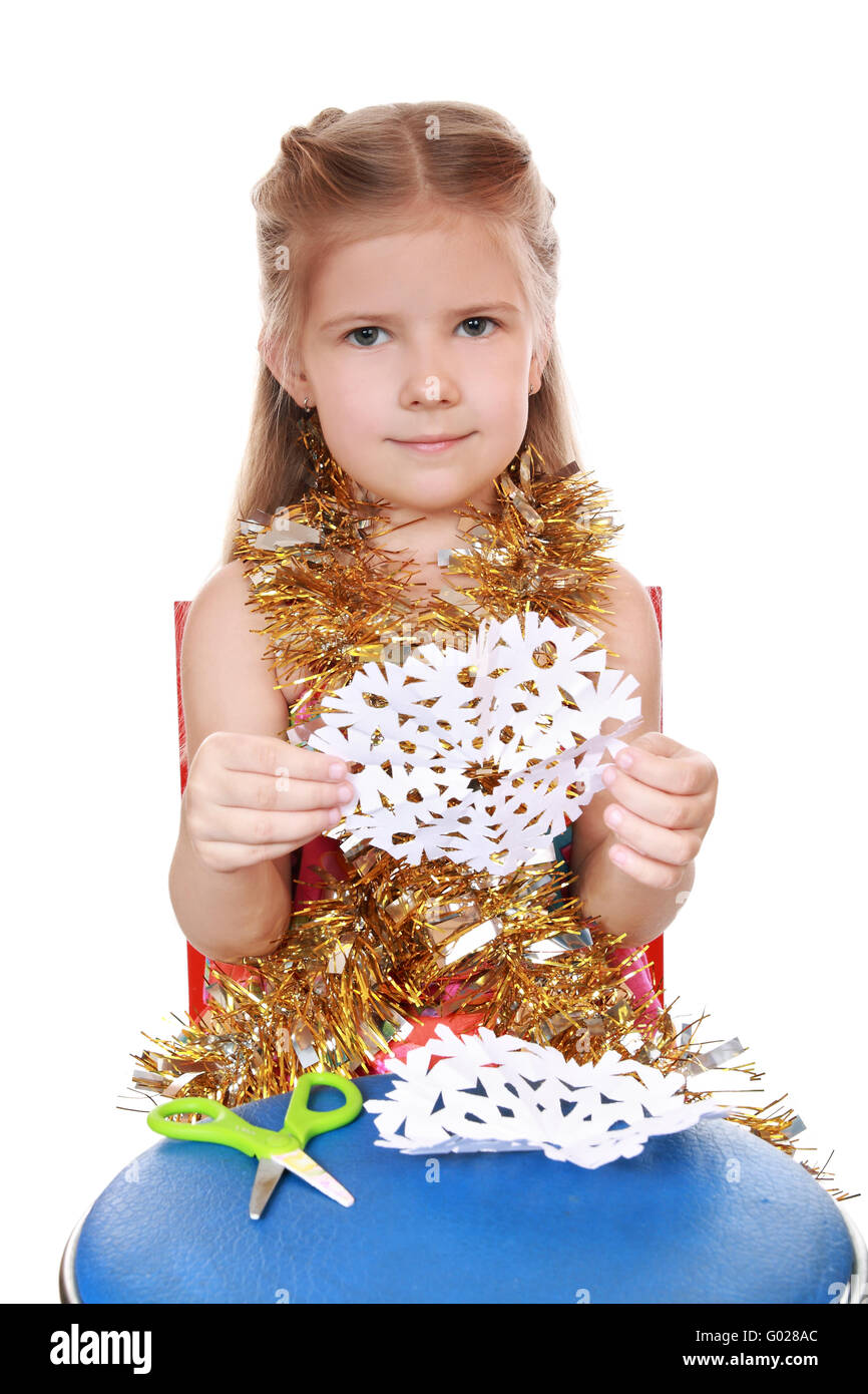 Girl cuts out paper hi-res stock photography and images - Alamy