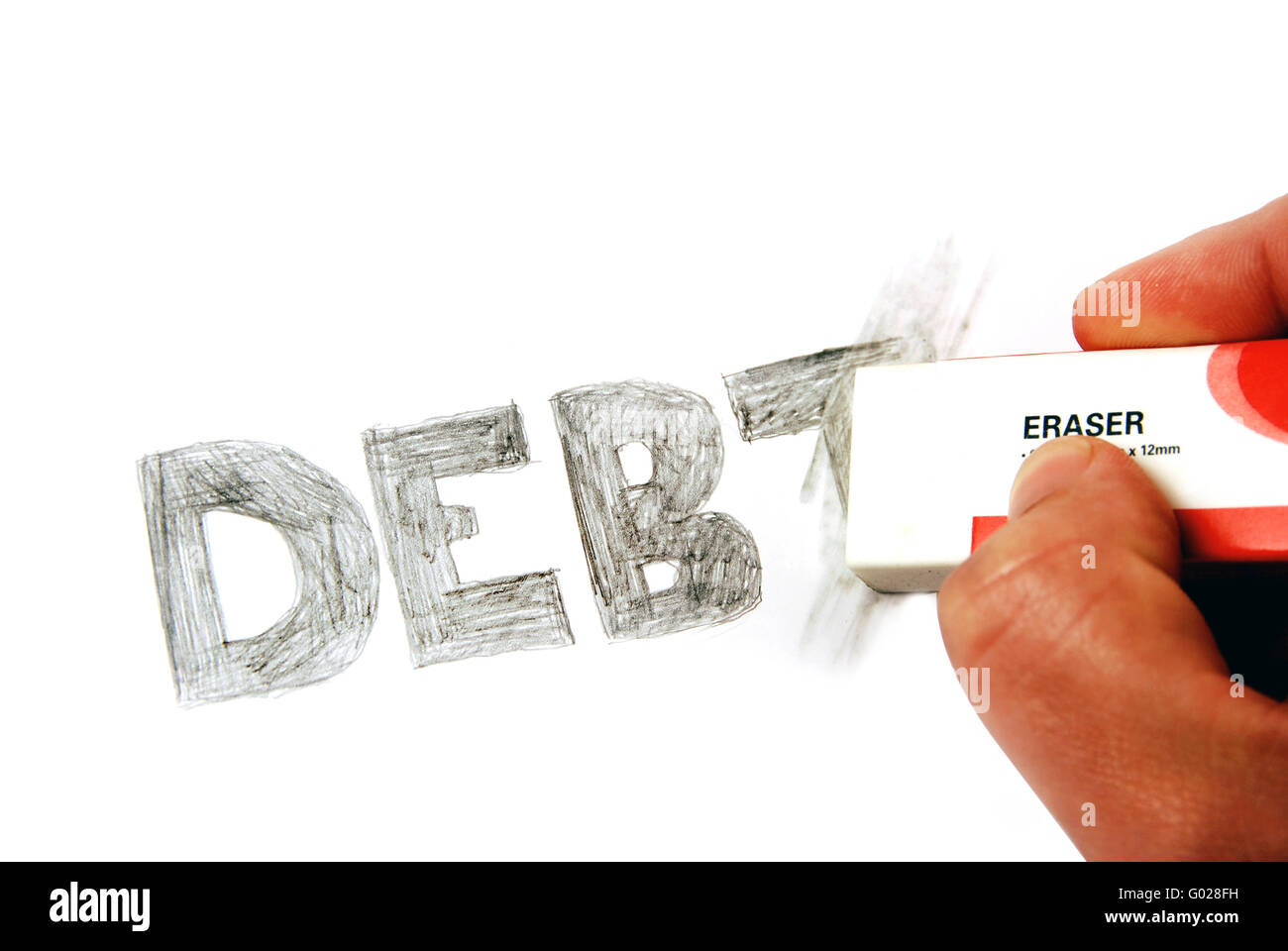 Erasing debt hi-res stock photography and images - Alamy