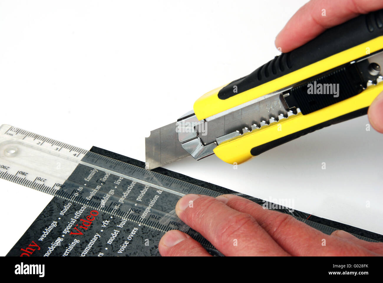 Straight cutting knife hi-res stock photography and images - Alamy