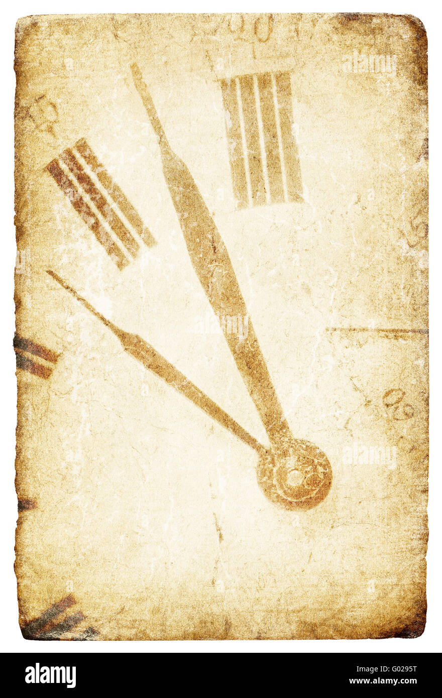 Antique pocket clock face. Grunge isolated background Stock Photo - Alamy