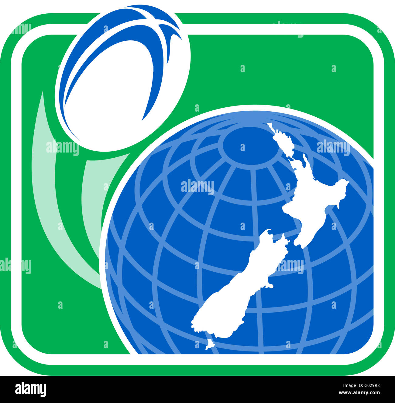 Rugby ball, world map hi-res stock photography and images - Alamy