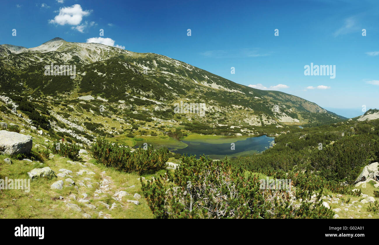 Panorama of Pirin National Park, bulgarian unesco heritage, mountains ...