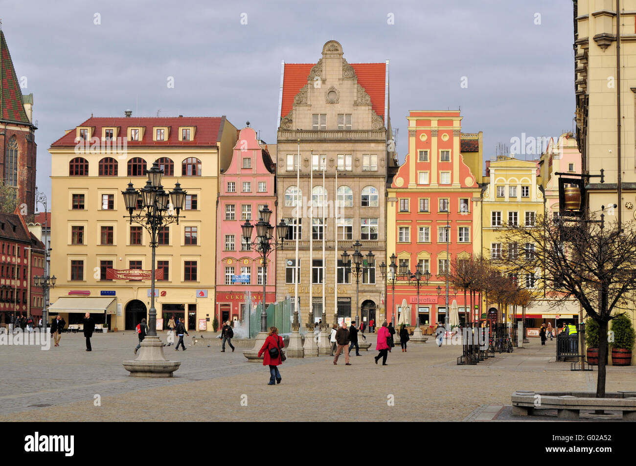 Wroclaw Old Town, historic buildings Stock Photo - Alamy