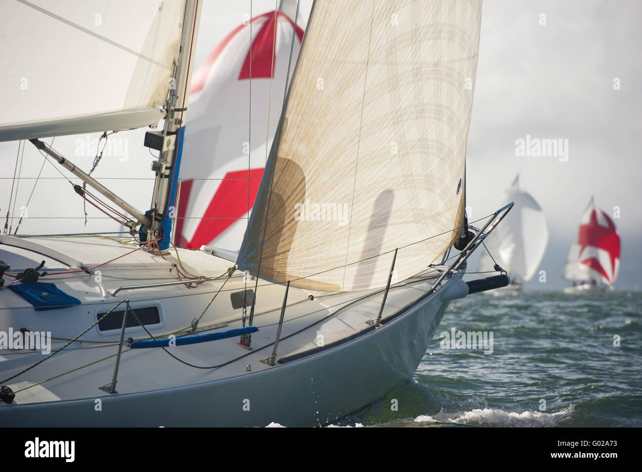 Yacht sailing spinnakers hi-res stock photography and images - Alamy