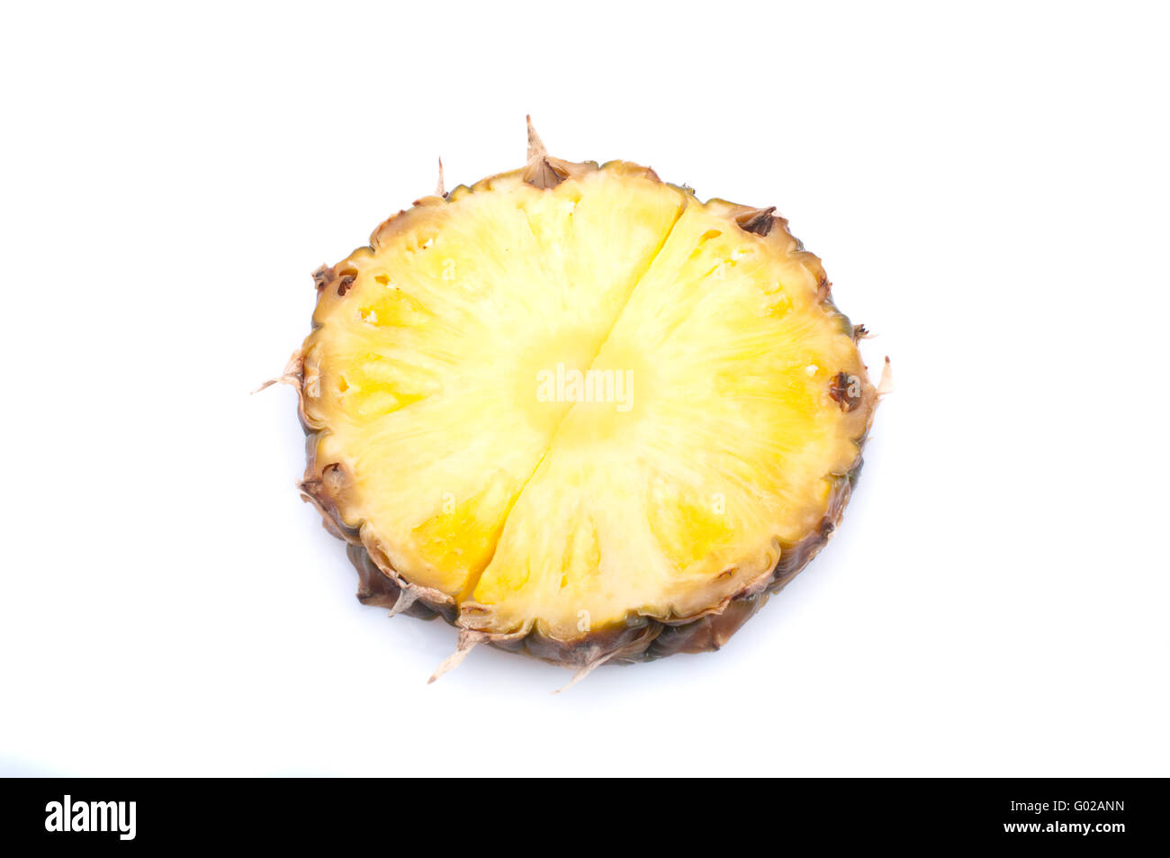 Pineapple ripe fruit isolated on white background Stock Photo - Alamy