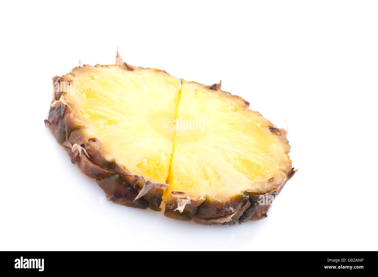 Pineapple ripe fruit isolated on white background Stock Photo - Alamy
