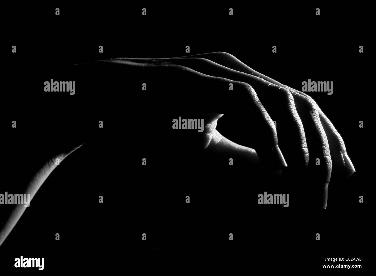 Human hand business idea Black and White Stock Photos & Images - Alamy