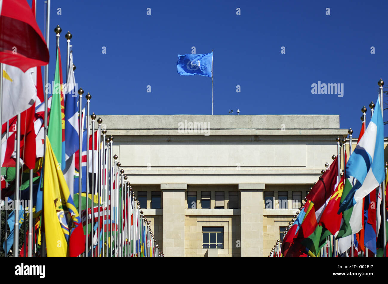 Flags of united nations member countries hi-res stock photography and ...