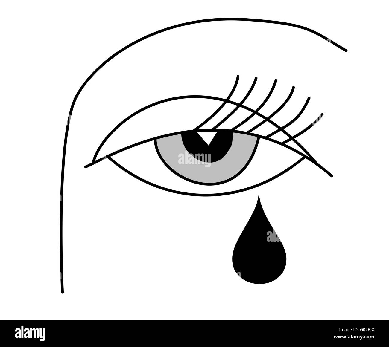 vector illustration of the eye of the witch Stock Photo - Alamy