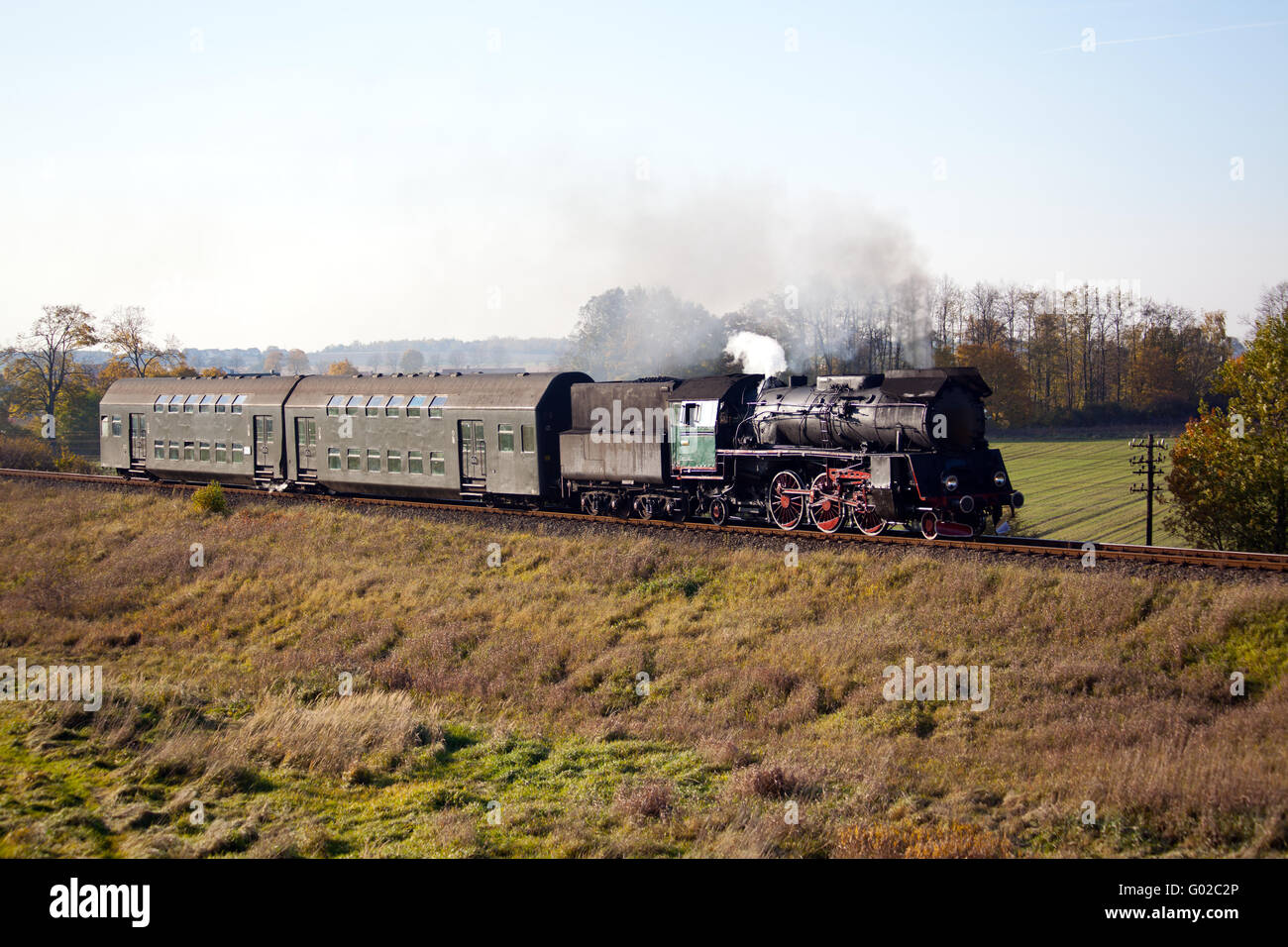 Steam railroad locomotive passing old hi-res stock photography and ...