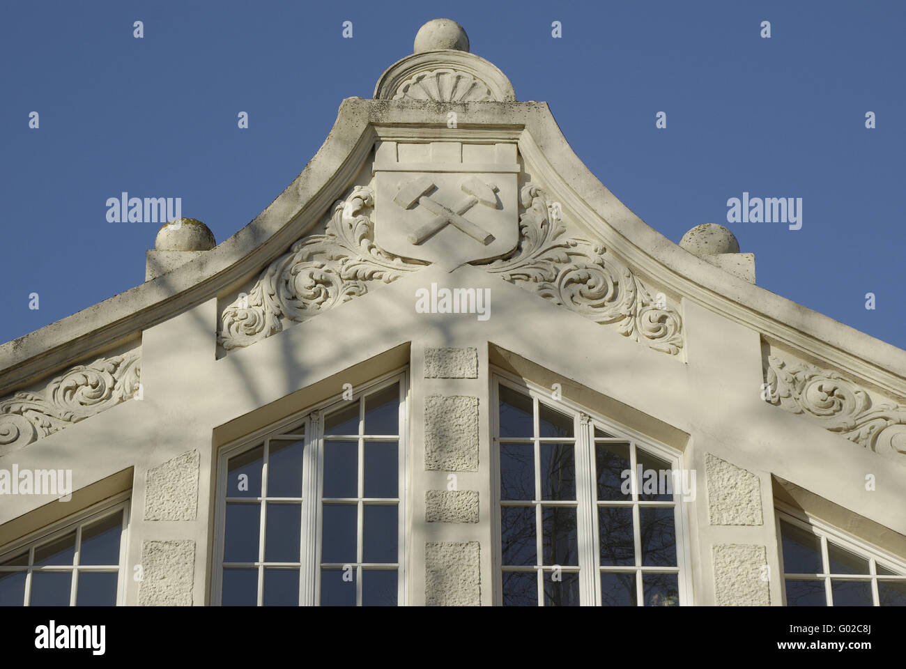 Symbol of german mining industry Stock Photo - Alamy