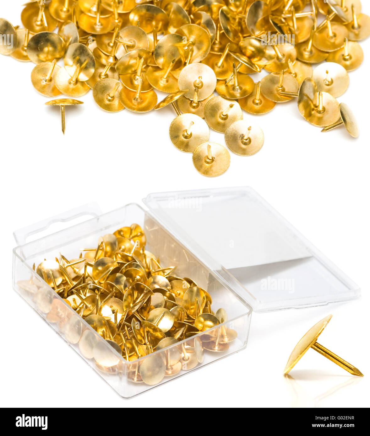 document clip/clamp isolated on white background Stock Photo - Alamy