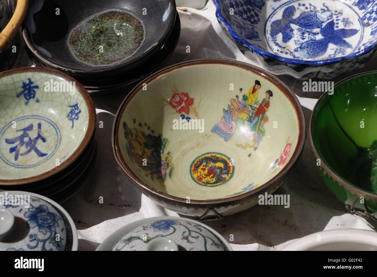 Ancient china bowl Stock Photo - Alamy