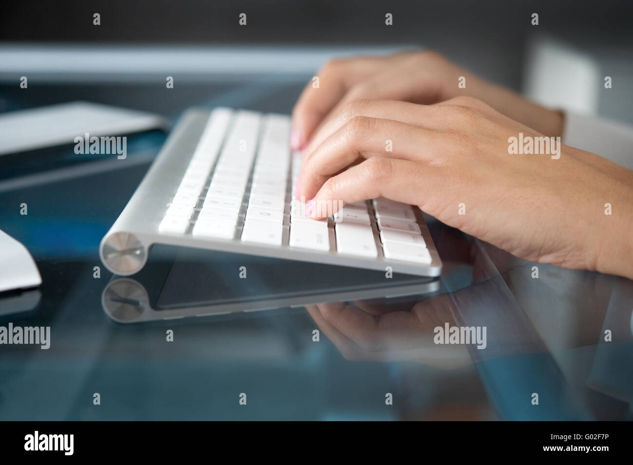 hands on keyboard Stock Photo - Alamy