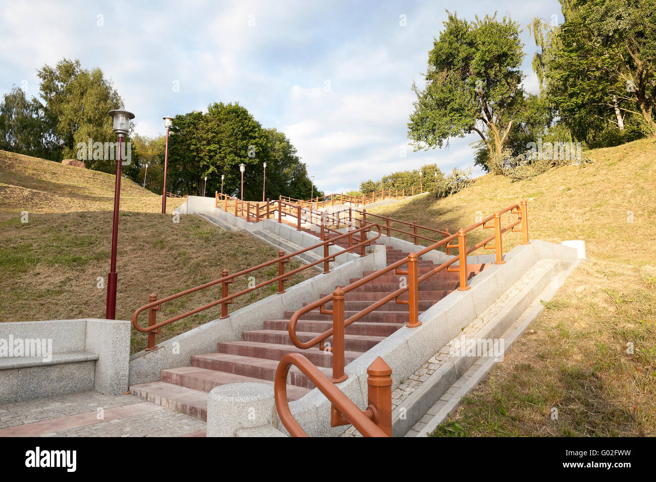stairs in the park Stock Photo - Alamy
