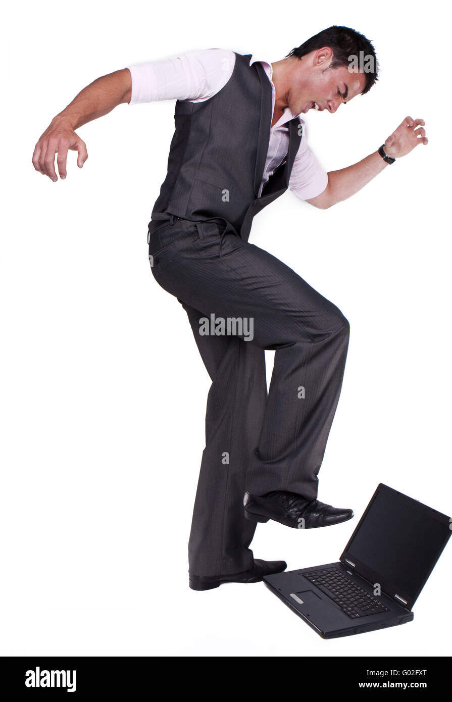 Young desperate depressed man Cut Out Stock Images & Pictures - Alamy