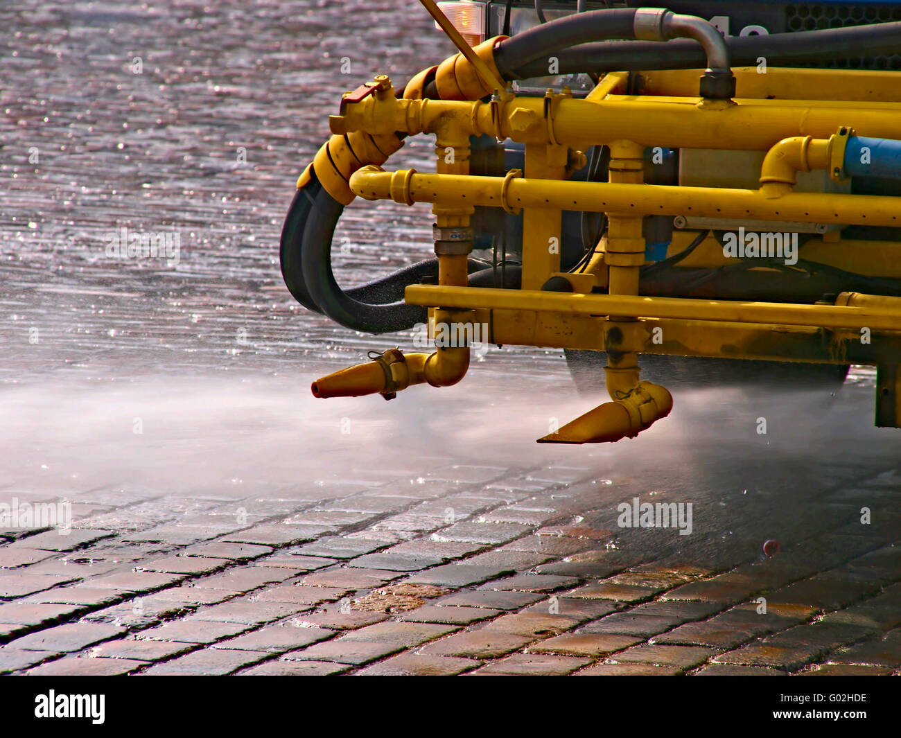 street cleaning machine Stock Photo - Alamy
