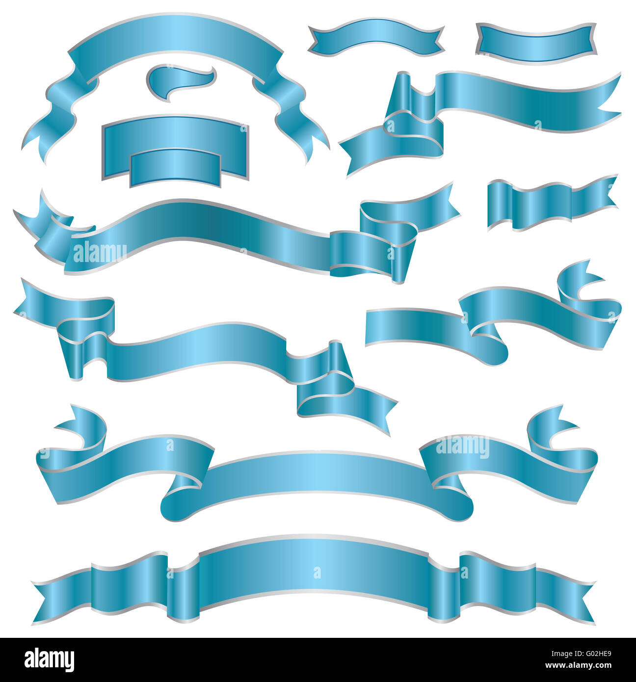 Set of ribbons Stock Photo - Alamy