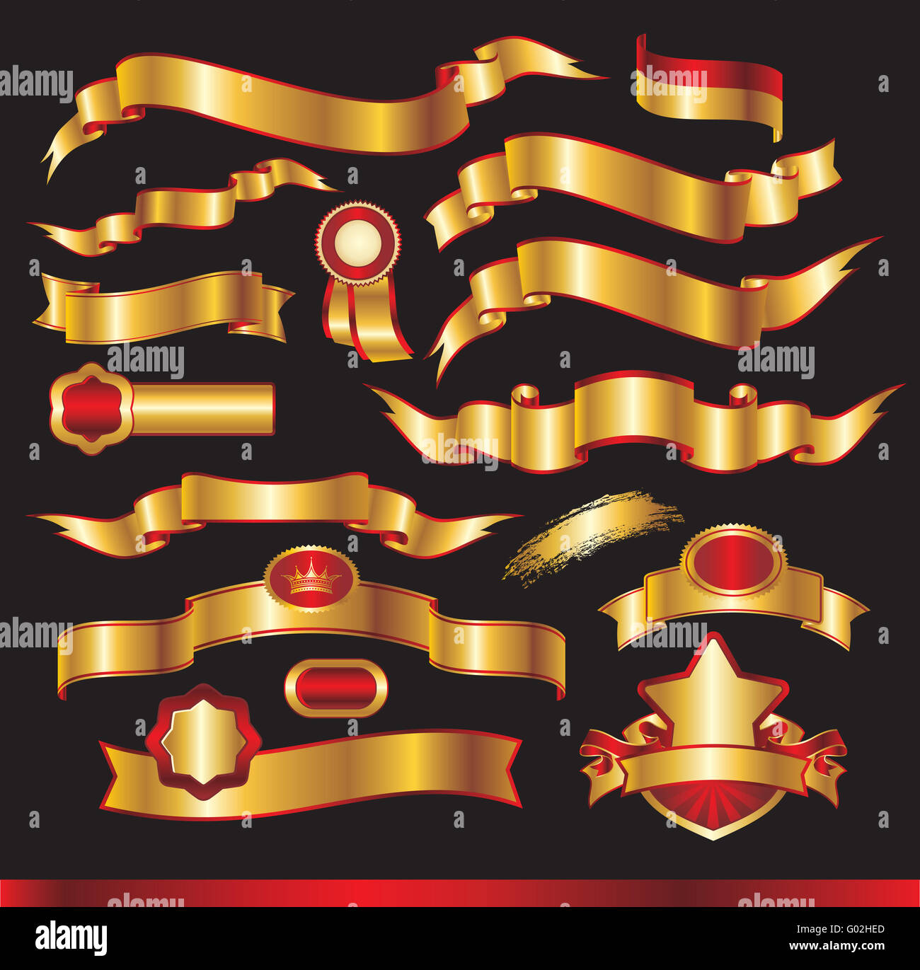 Set of ribbons Stock Photo - Alamy