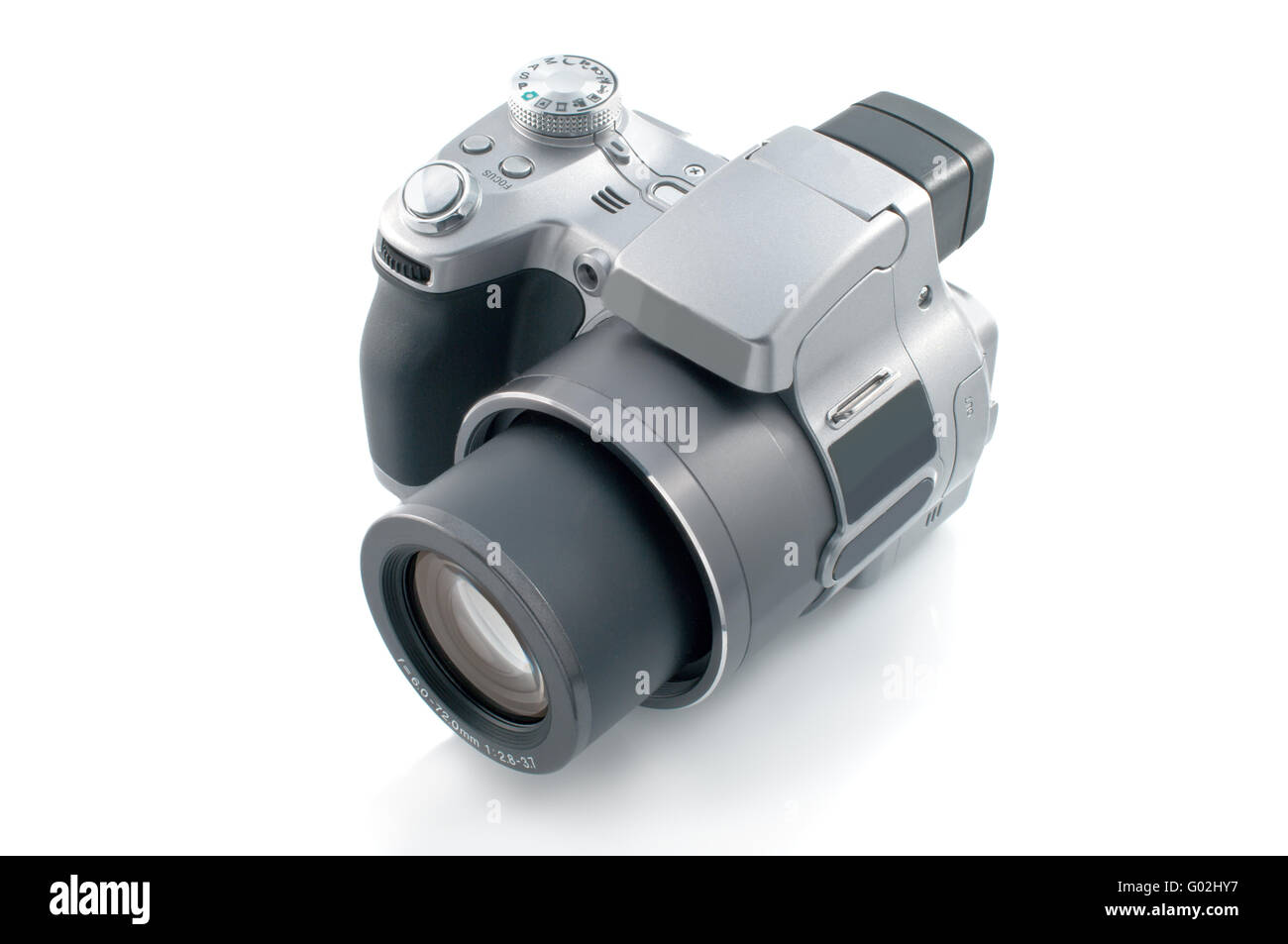 Digital photo camera isolated on white background Stock Photo - Alamy