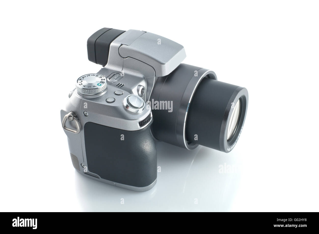 Digital photo camera isolated on white background Stock Photo - Alamy