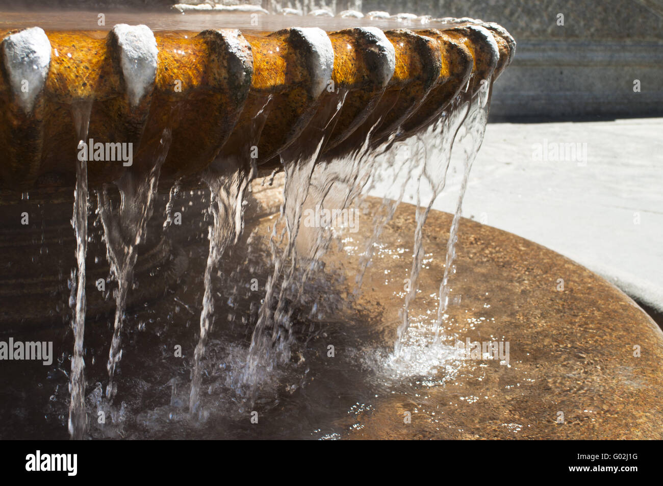 Hot water fountain from little town in Italy Stock Photo - Alamy